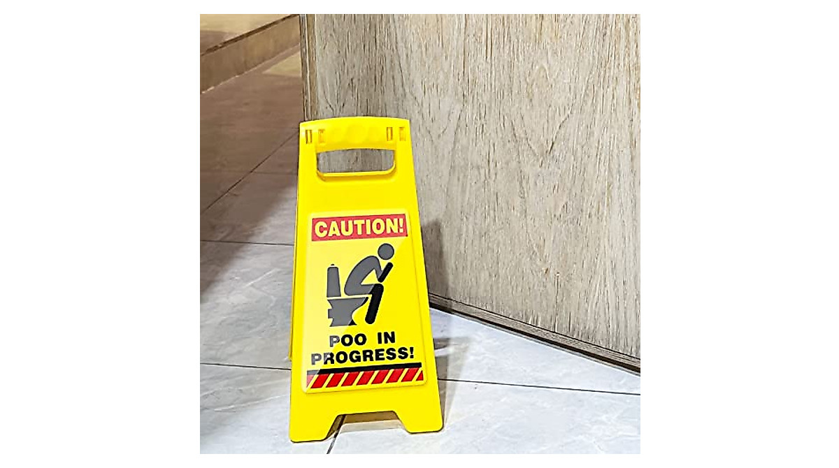 Funny Toilet Sign Set - Hilarious Bathroom Decor & Gag Gift