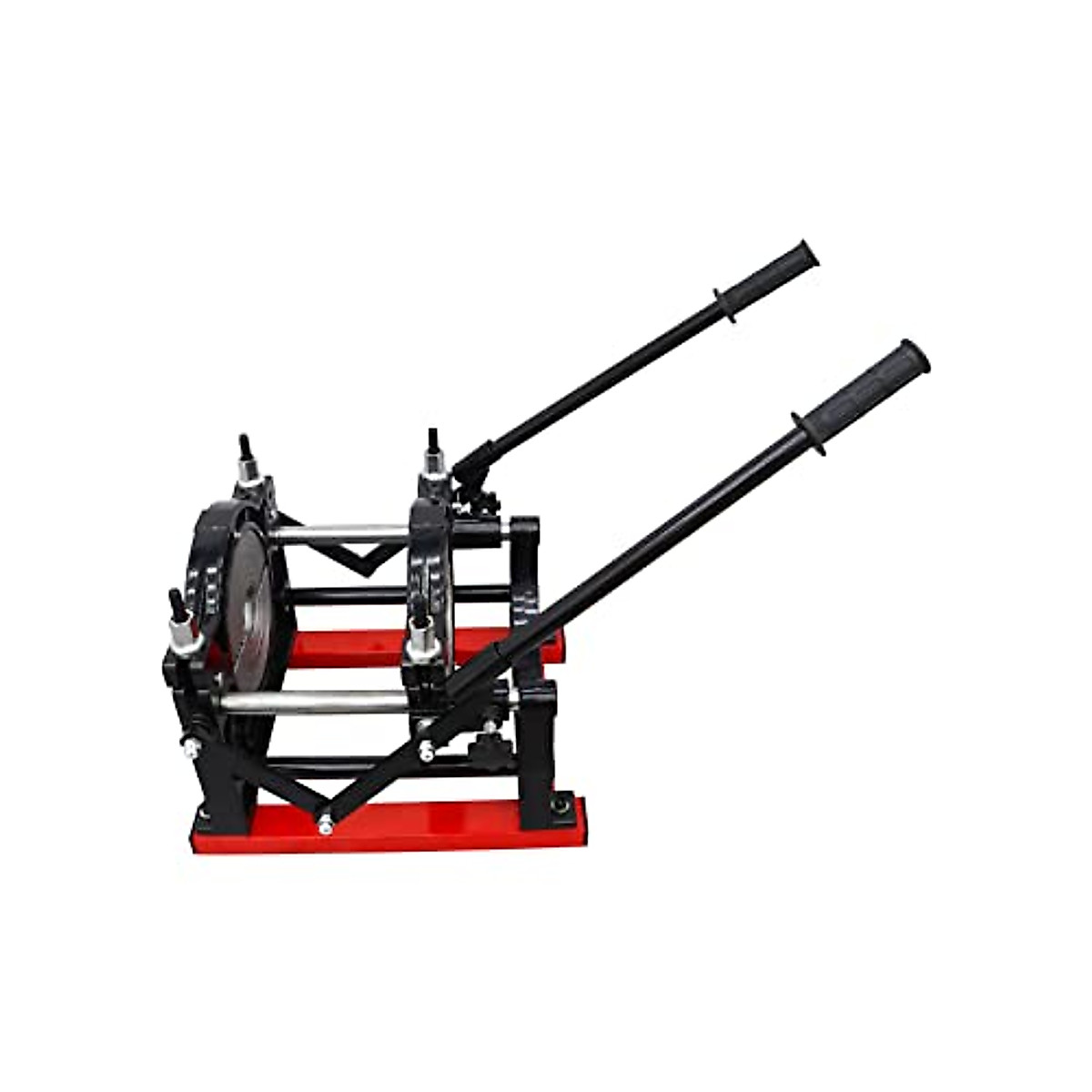 INTBUYING Pipe Fusion Welder Pipe Welding Machine PP PE PB PVDF Butt Fushion Welding Machine Tube Butt Fusion Equipment Double Clamps Hand-push Type 110V 2.48-7.87”(63-200MM)