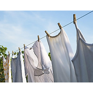 Loadsky Wooden Clothespins 3.3inch-60pcs Clothes Pins Heavy Duty Wood Closepins Clips for Hanging Clothes Pictures Craft Outdoor