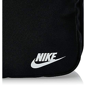 Nike Heritage Small Items 2.0 Tote Bag, Black/Black/(White), One Size