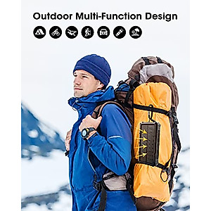 Solar Power Bank 36000mAh, Qi Wireless Charger, DJROLL Solar Charger with Dual USB 15W Output, IP66 Waterproof Powerbank, Flashlights Cell Phone Charger for Camping Outdoor (Black)