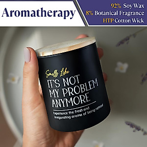 CHOANG Retirement Gifts for Women, Men - Lavender Vanilla Aromatherapy Candles 10 oz - Soy Wax, Scented Candle Gift for Coworker, Nurse, Teacher, Military, Friend - Farewell Gift for Manager, Boss