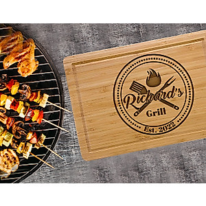 Personalized Cutting Boards, Custom Dad Gifts, Fathers Day Gifts, Grilling Cutting Board, Cooking BBQ Gift For Men, Chopping Board For Butchers, Kitchen Decor, Wedding Anniversary, Housewarming Gift