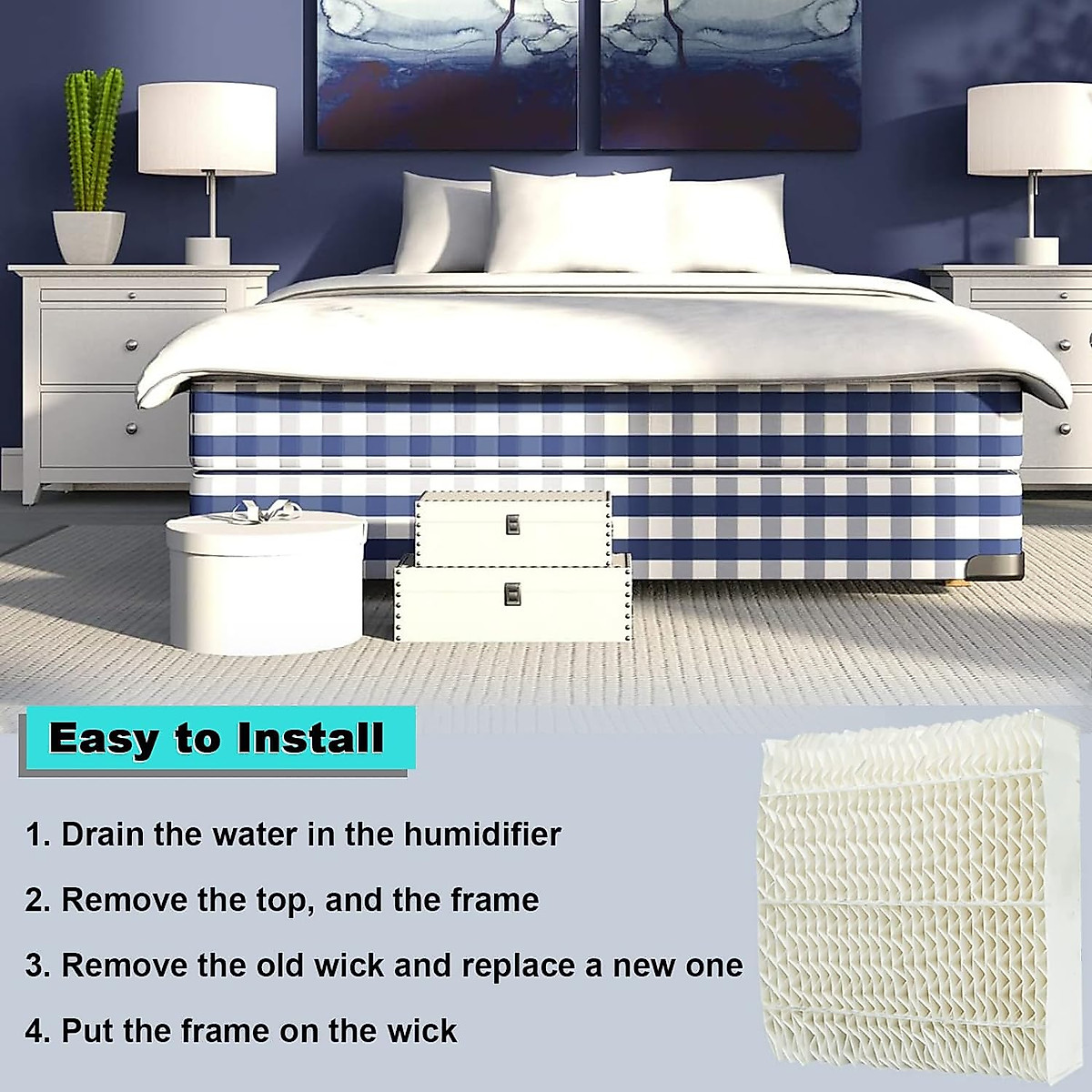 1043 Humidifier Super Wick Filter Compatible with Essick Air AIRCARE EP9800, EP9700, EP9500, EP9R800, EP9R500, 831000, 826800, 826000, 821000 and Bemis Space Saver 800, 8000 Series Humidifiers