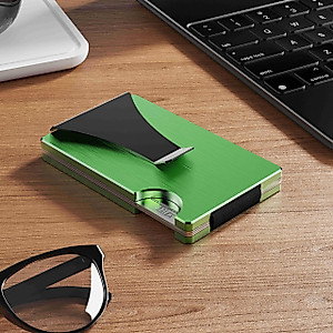 Metal Wallet for Men Slim Minimalist-Mens Wallet with Money Clip Removeable, Credit Card Holder Wallets for Men Gift