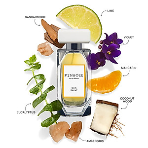 PINROSE Sun Saint Eau de Parfum Spray (1.7 fl oz/50 ml) for Women. Clean, Vegan and Cruelty-Free Beachy Citrus Fragrance. Perfect Purse Size.