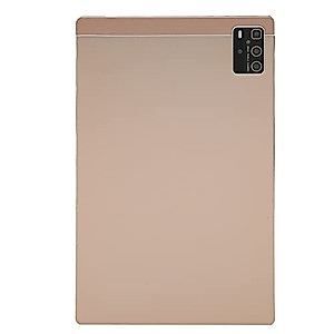 EBTOOLS 10.1in Golden Tablet, Octa Core 2.4G 5G Type C Rechargeable Office Tablet, 6GB RAM 128GB ROM 2560x1600 IPS Screen, Dual Cameras Speakers, for Android11