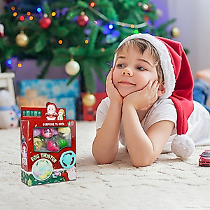 GBSELL Capsule Toy Machine, Xmas Lucky Gacha Machine, Christmas Desktop Interesting Lucky Draw Machine for Christmas Surprise