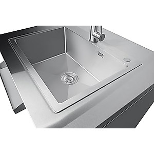 KoolMore 32 in. Sink with Cabinet in Stainless-Steel for Outdoor Kitchen (KM-OKS-SWC)