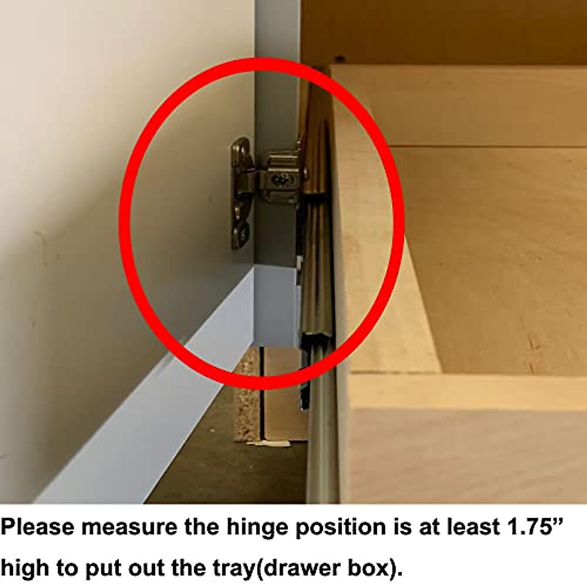 Couver CabinetRTA Soft Close Fully Assembled Slide Out Cabinet Shelf Pull-Out Wood Drawer Organizer 16.5"(W) x 21.25"(D) X 4"(H), Soft-Close Rail with Spacer(4 steps to install)
