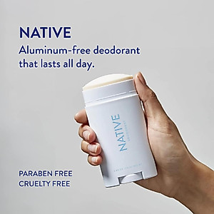 Native Deodorant Contains Naturally Derived Ingredients, 72 Hour Odor Control | Deodorant for Women and Men, Aluminum Free with Baking Soda, Coconut Oil and Shea Butter | Powder & Cotton