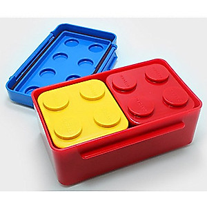 Oxford Brick Lunch Boxes Bento for Children Toddler Kids to Go for Travel and Picnic (Non-Toxic Material Used Product) (Bento)