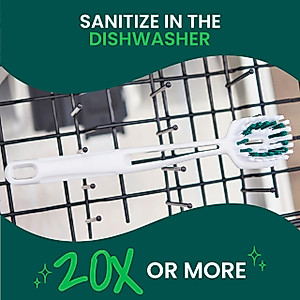 Scotch-Brite Pot Pan & Dish Brush, Scrub Brushes for Cleaning Kitchen and Washing Dishes, 1 Count