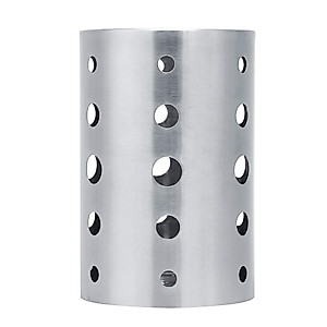 Jerliflyer Stainless Steel Tableware Storage Bucket, Kitchen Utensil Rack Caddy Stainless Steel Chopsticks Cutlery Cookware Organizer Cutlery Storage Rack