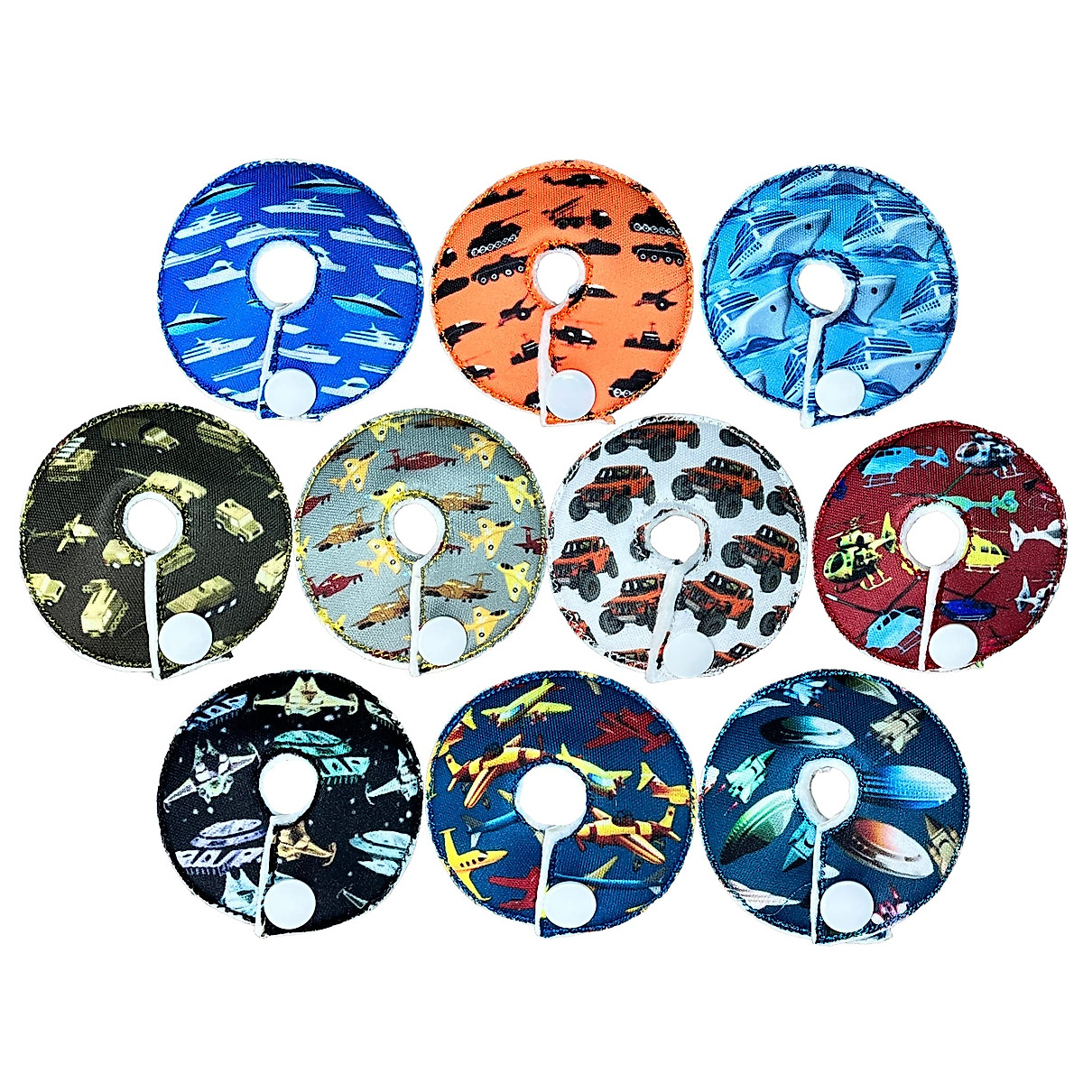 Cutie Button Pads G/j Tube Pad 10 Pack (Boy Mix)