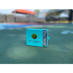 Hit Happy Sleek Pickleball Pendant Necklace (Black)