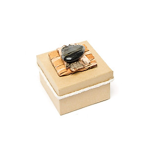 Baker Ross Box, for Kids to Paint, Decorate and Personalise for Arts and Crafts Activities (Pack of 6), 75mm x 75mm, Brown