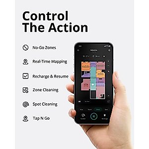 eufy by Anker, RoboVac X8 Hybrid, Robot Vacuum and Mop Cleaner with iPath Laser Navigation, Twin-Turbine Technology generates 2000Pa x2 Suction, AI. Map 2.0 Technology, Wi-Fi, Perfect for Pet Owner