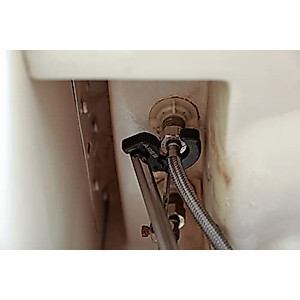 ARES 33004-11-Inch Basin Wrench with Adjustable Jaw - Jaw Adjusts from 3/8 Inch to 1 1/4 Inch - Basin Wrenches Increase Access in Tight Spaces