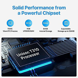 UMIDIGI Power 7S Cell Phone, 4GB+64GB 6150mAh Battery Unlocked Smartphone with 6.7" Full Screen + 16MP AI Triple Camera Android Smartphone