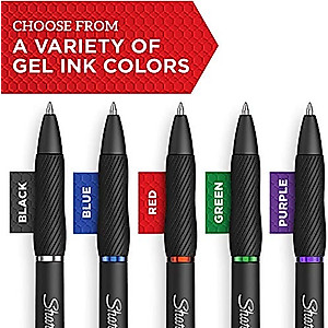 SHARPIE S-Gel, Gel Pens, Medium Point (0.7mm), Assorted Colors, 12 Count