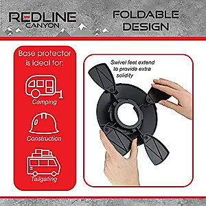 Redline Canyon Propane Tank Base Stand - Stabilizer Propane Ring Stand Spare Propane Tank Holder for 16oz Propane Gas Cylinder