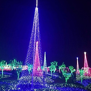 LIUPENGWEI Outdoor Fairy String Lights 10M With 100 LED 8 Modes Wave Rope Lights Icicle Curtain Light,Waterproof Festival Lighting For Garden Patio Yard Home Wedding Party And Christmas Decoration gar