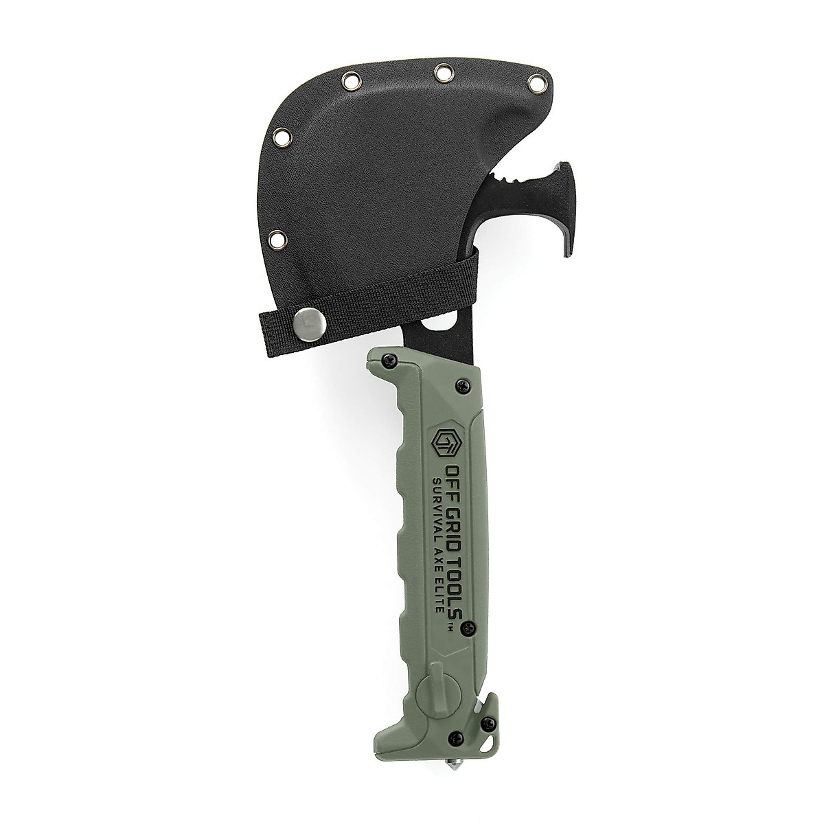 Off Grid Tools Survival Axe Black Kydex Sheath – Durable Construction, Included Belt Clip, Survival Protective Utility Tool Case Cover for Sharp Blades & Edges