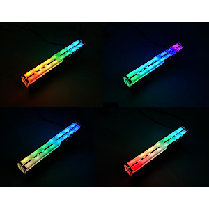 EZDIY-FAB ARGB DDR Memory RAM Cooler,RGB DDR Heatsink,5V 3Pin ARGB Motherboard Sync Black-2 Pack