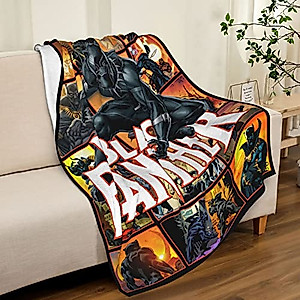 Throw Blanket Panther Soft Blanket- Fade Resistant Super Soft Fleece 62*52"