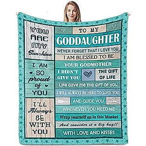 Goddaughter Gifts from Godmother, to My Goddaughter Gifts, Valentines Day Goddaughter Gifts, Gifts for Goddaughter, Best Gifts for Goddaughter, Unique Goddaughter Birthday Gifts Ideas Blanket 50"x60"