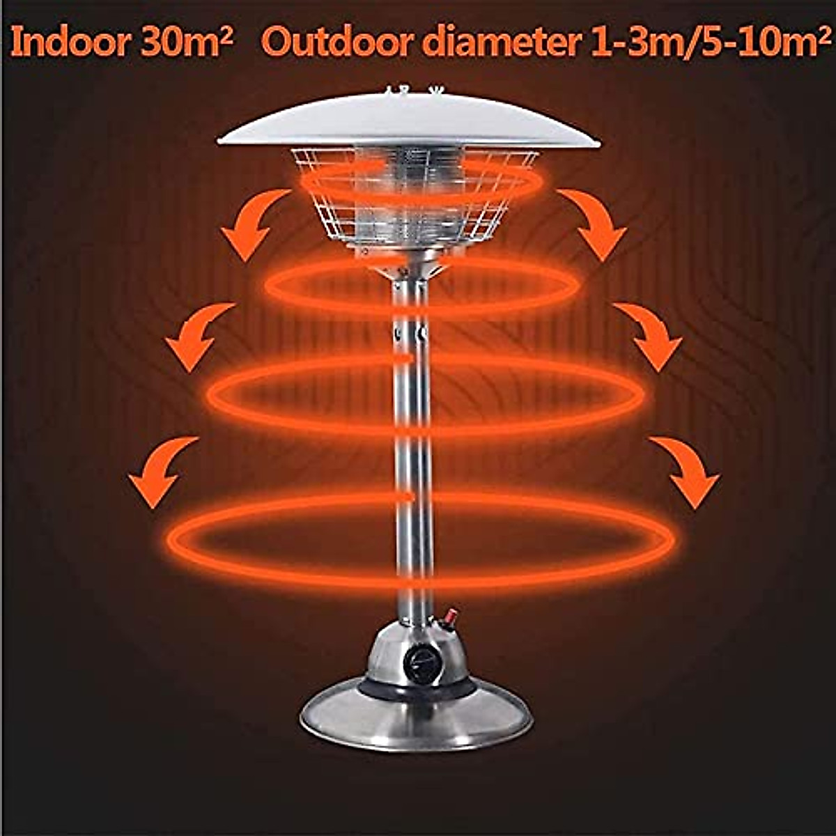 Haieshop Outdoor Patio Heater Outdoor Infrared Heater Outdoor Heaters Home Heating Lamp Portable Patio Heater for Garden Wedding Party Christmas, Easter, Halloween, New Year's Day 820