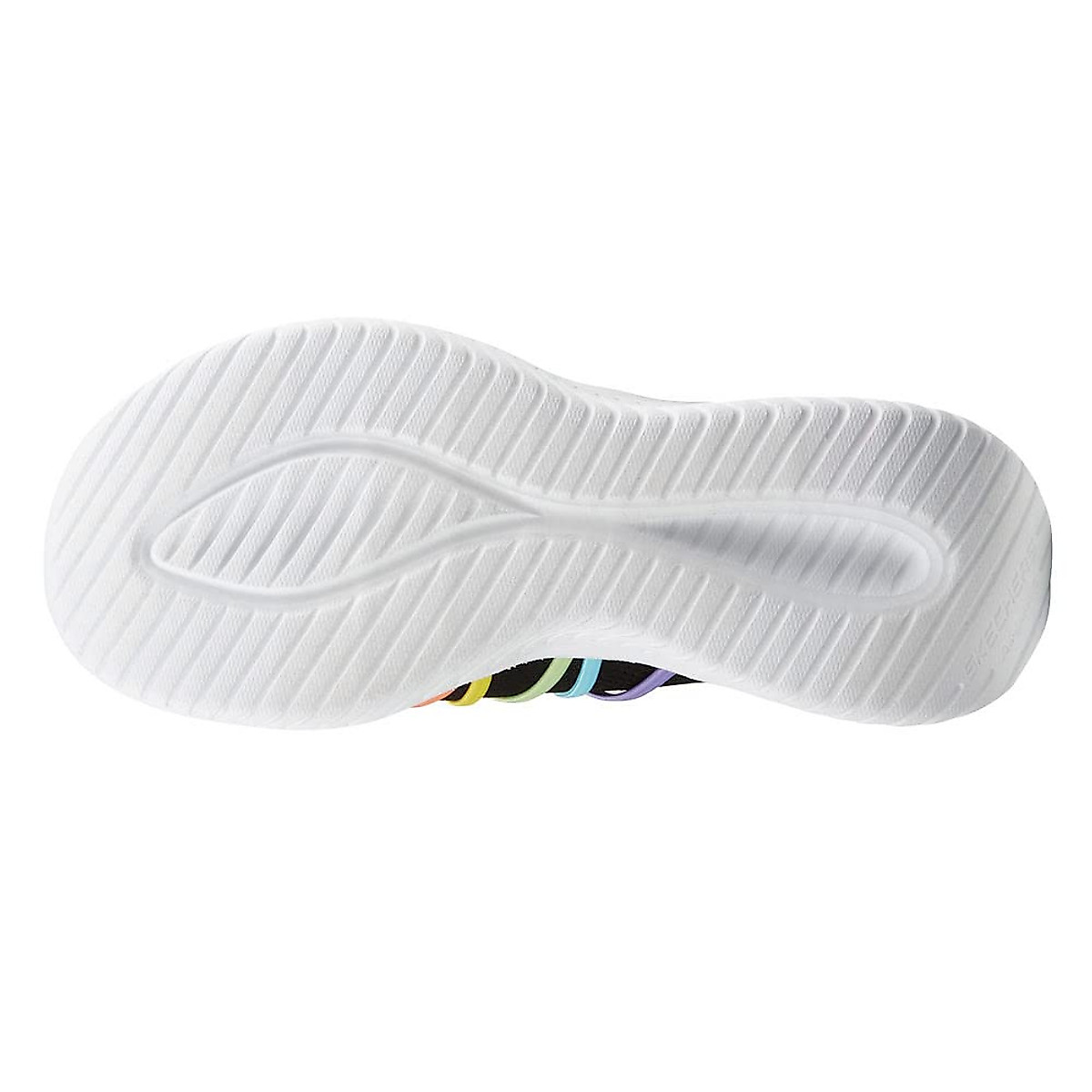 Skechers Ultra Flex 3.0 Sneaker, Black/Multi, 2 US Unisex Little Kid