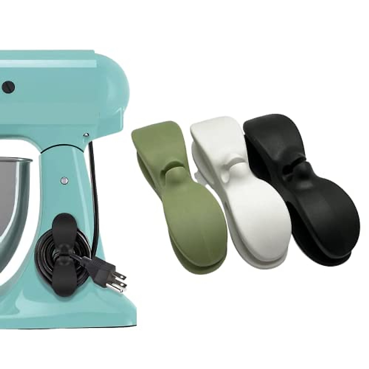 MG One 3-Pack Cord Organizer for Kitchen Appliances in The Box - Stick on Cord Holder for Home Appliances - No Assembly Required with Strong 3M Adhesive