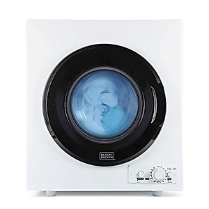 BLACK+DECKER Portable Clothes Washer for Apartments, Dorms, RVs, 6 Cycle Selection & 26.5 lbs. Capacity & BCED37 Portable Dryer, Small, 4 Modes, Load Volume 13.2 lbs, White