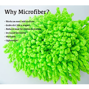 Simoniz 13” Detailers Microfiber Auto Duster - Dusting Wand Cleans, Dries & Polishes – Safe for All Interior or Exterior Surfaces - Great for Cars, Trucks, SUVs, Boats, RVs & Bikes or Home Cleaning