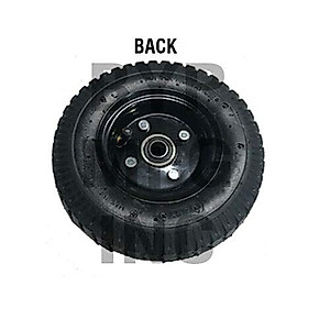 2 Pack - 8" Black Rim Pneumatic Tire/Wheel for Training Wheels, wagon, dolly, farm cart