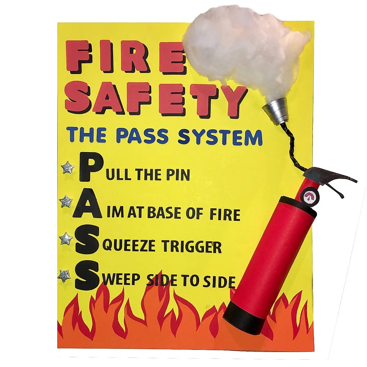 ArtSkills Jumbo 4" Sticky Primary Color Poster Letters and Numbers, 190 Pieces