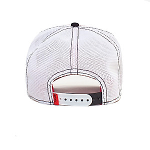 Goorin Bros. The Farm Unisex High Shine Faux Leather Adjustable Snapback Trucker Hat, Black (Golden Calf), One Size