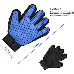 Pet Hair Grooming Gloves - Gentle Pet Hair Deshedding glove and Bath Tool