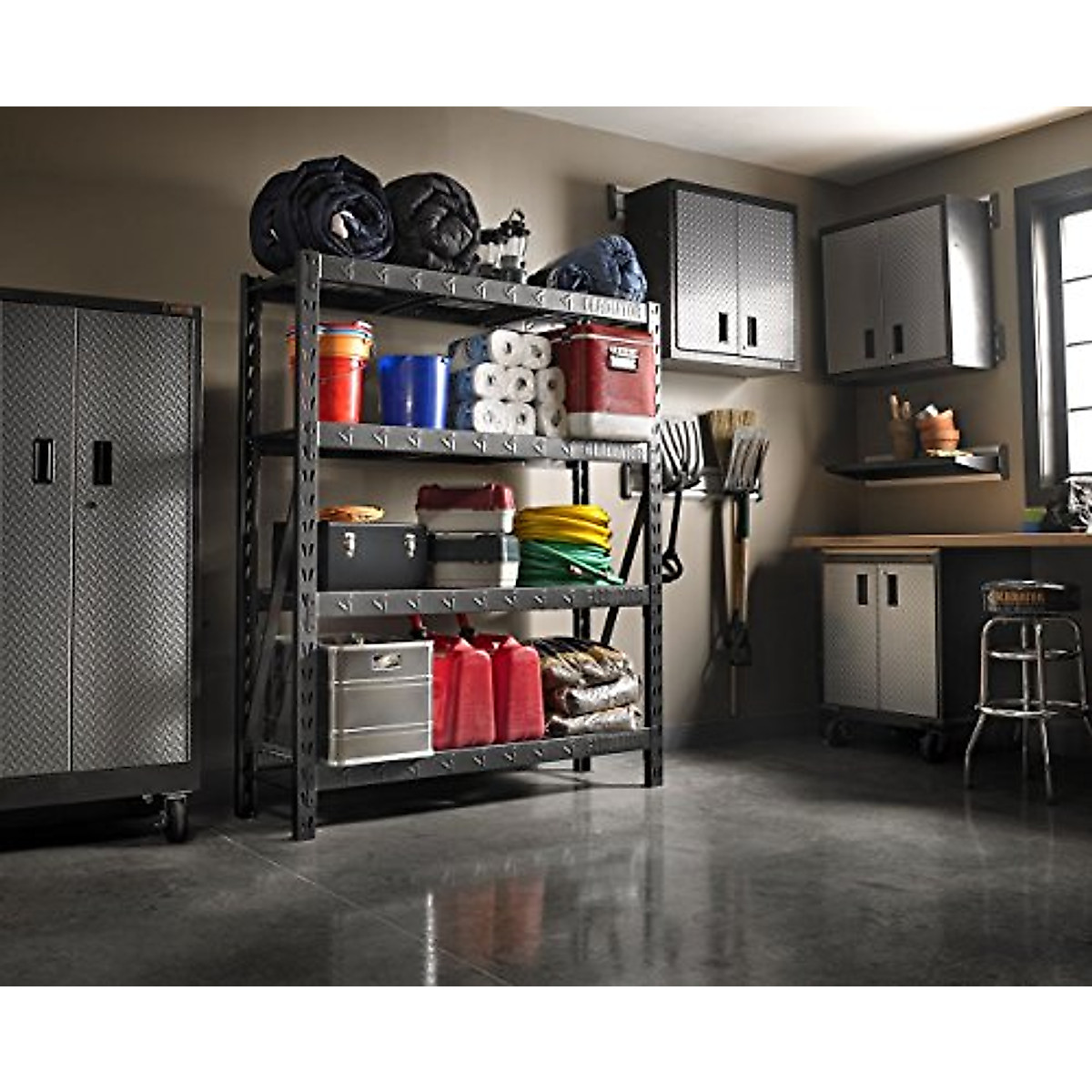 60" Wide Heavy Duty Rack with Four 18" Deep Shelves