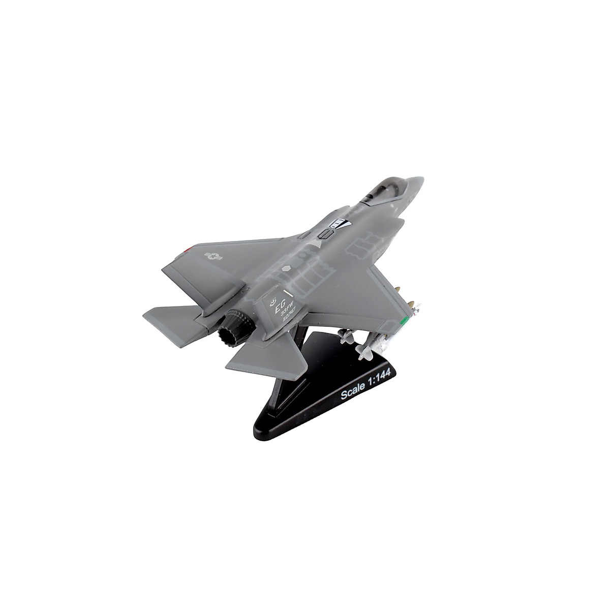 Daron Postage Stamp PS5602 USAF F-35 Version A , Lightning II , 1/144 Scale Diecast Model with Stand