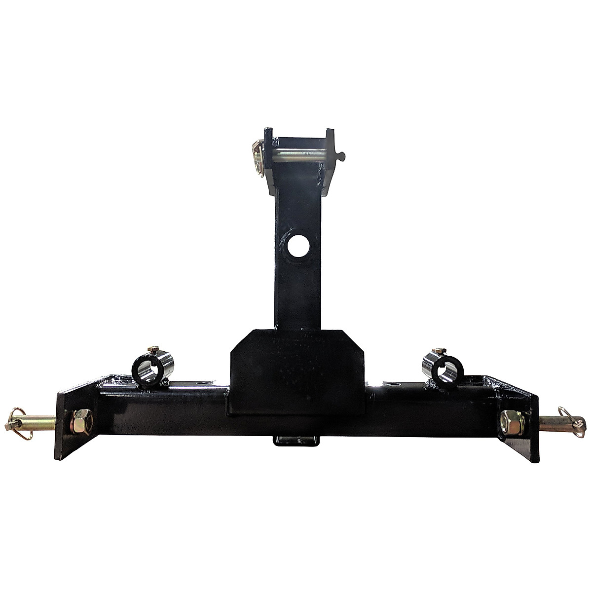 Titan Attachments 3 Point Transformer Tractor Hitch Fits Category 1 Tractors, Titan Quick Hitch Compatible, Optional Hay Bale Spear and Stabilizer Spears, Black Finish, Move Large Round Hay Bales