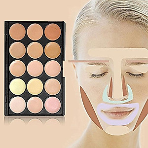niceEshop Professional 15 Color Concealer Camouflage Makeup Palette (Concealer, 15 Colors)