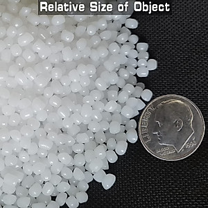 3 LBS Refill Plastic Pellets Rock Tumbling Media for Rock Tumbler, Rock Polisher, Stone Tumbler, Protect and Cushion Fragile Stones and Reduce Tumbling Noise,Get Better Result