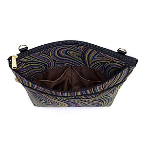 Danny K. Women's Tapestry Bag Crossbody Handbag, Maggie Purse Handmade in the USA (Vincent/Purple)