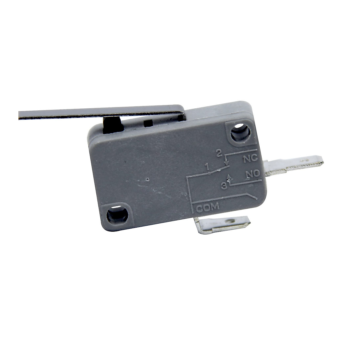 4 Packs SZM-V01-2FA-33 Refrigerator Dispenser Switch Compatible with LG Refrigerator 6600JB3001E PS3529276 PS8259956 WR23X10171 WR23X10224,Terminal Width 3/16'' (Normally Open) -Silver Gray