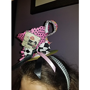 Honbay 10PCS 25mm 1 inch DIY Semi-Finished Hair Hoop Plain No Teeth Plastic Craft Headbands DIY Hair Bands (White)