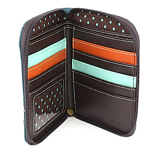 Chala Handbags Black Laser-cut Totes Shoulder Purse with Matching Panda Key-fob and Wallet Combo (Black_Panda Gift Set)