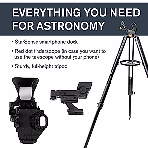 Celestron – StarSense Explorer LT 80AZ Smartphone App-Enabled Telescope – Works with StarSense App to Help You Find Stars, Planets & More – iPhone/Android Compatible